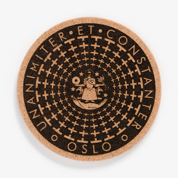 Norway Manhole Cover Coaster Set of Four – Vesterheim Museum Store