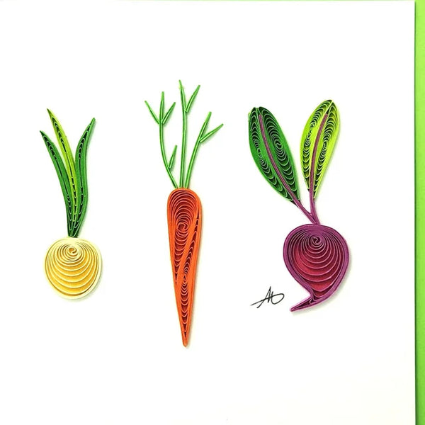 Veggies Card by Iconic Quilling – Vesterheim Museum Store
